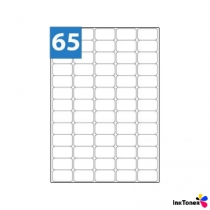 Dore A4 Labels 65 Per Sheet. With print edge format. 38.1mm x 21.2mm ...