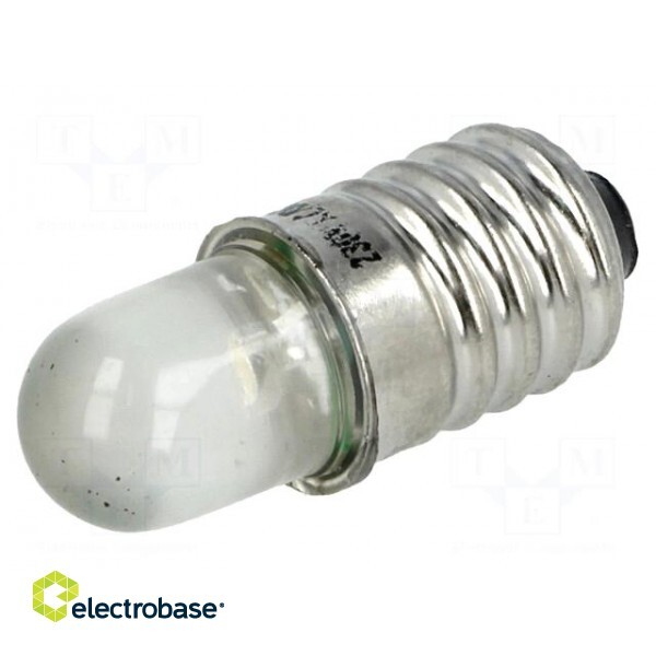 Electro Base LED lamp valge | E10 | 230VAC | 1100÷1600 mcd ...