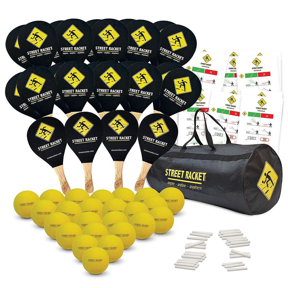 Schildkrot Reketid Street Racket Set, 38 cm x 20 cm, must/kollane ...