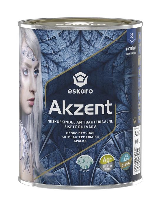 Eskaro Seinavärv niiskuskindel Akzent, poolläikiv, valge 0,9L | Hinnavaatlus - hinnavõrdlus- ja ...