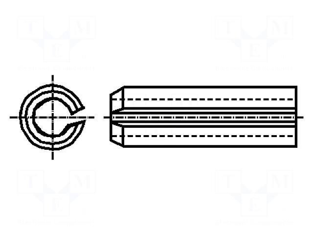 BOSSARD Springy stud | hardened steel | BN: 876 | Ø: 1.5mm | L: 10mm ...