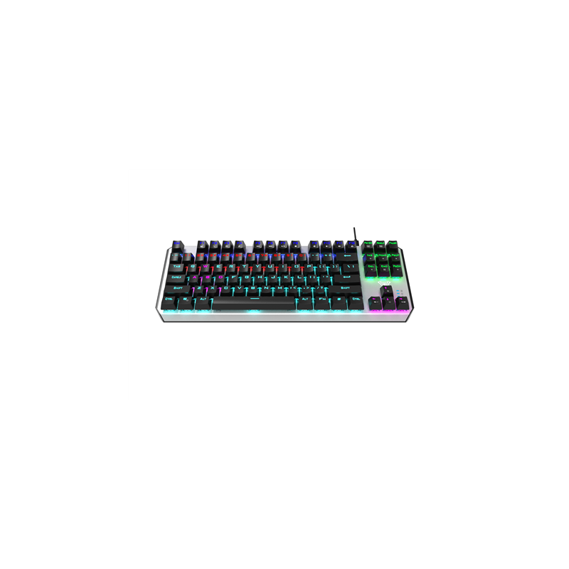 AULA Aegis Mechanical Keyboard, Wired, EN/RU, RED switch, USB, Black ...