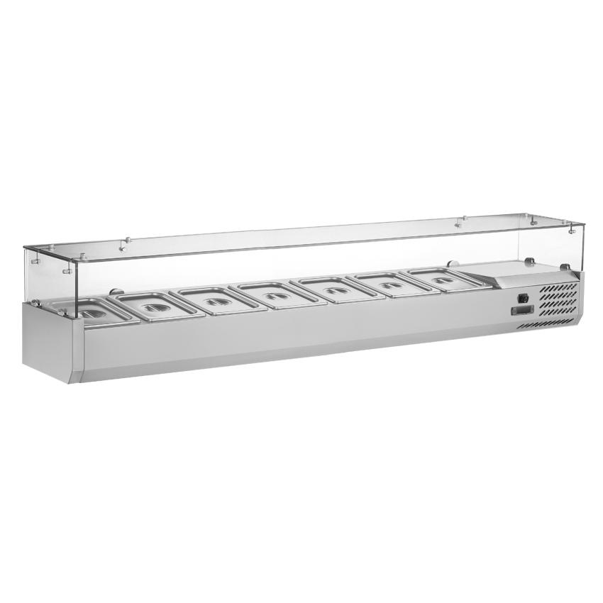 GGM Gastro Refrigerated food display cabinet ECO 1,6 m x 0,43 m - for ...