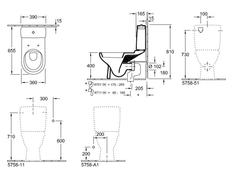 Villeroy & Boch WC POTT O.NOVO 56581001 | Hinnavaatlus - Tehnikakaupade ...