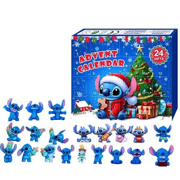 Jõulukalender, tk/komplekt Stitch figuurid Jõulude loenduskalender ...