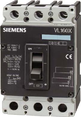 Siemens Circuit Breaker MCCB VL160X Icu=55 kA, 415V AC 3P 3VL1716-1DD33 ...