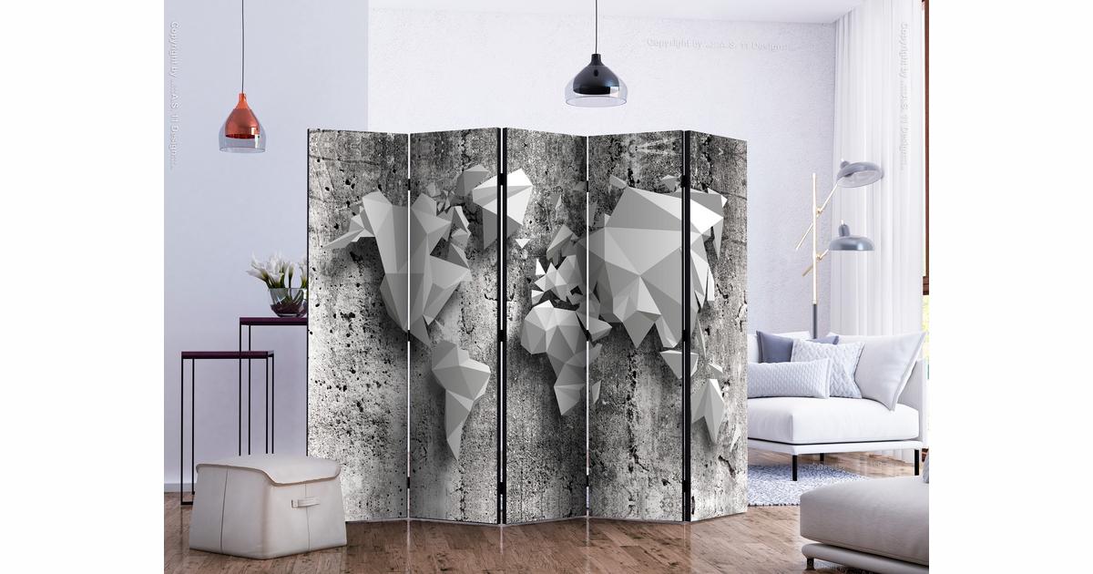 Artgeist Vahesein World Map: Origami II Paraventtc1957_Os ...