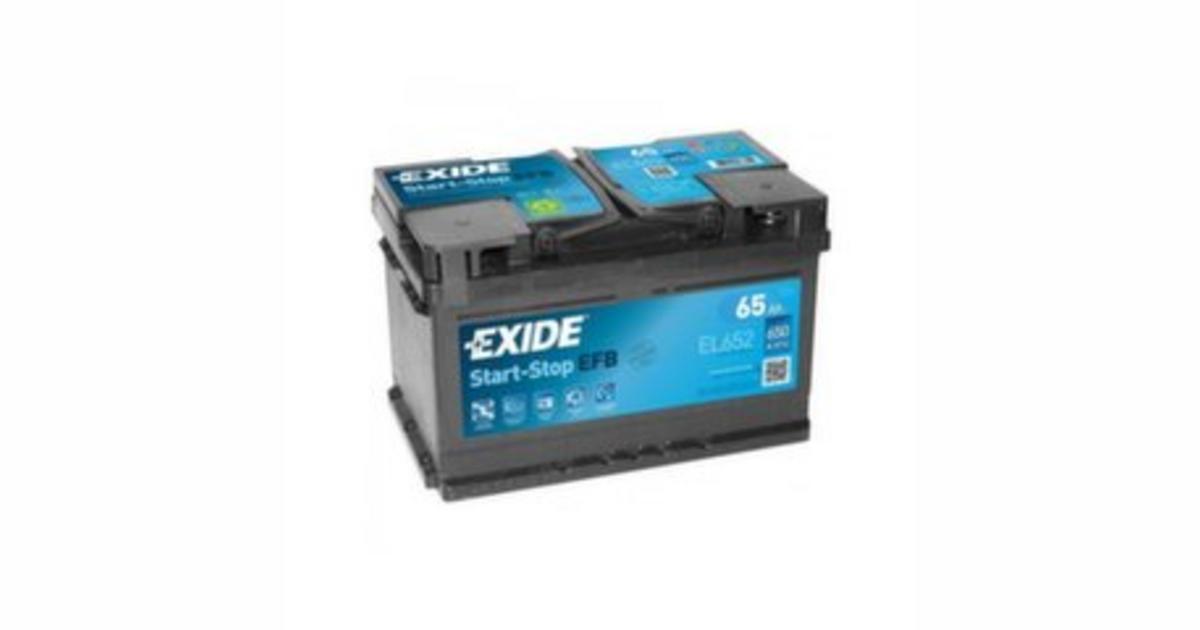 Exide Aku EL652 65 Ah 650 A EFB | Hinnavaatlus - Tehnikakaupade ...