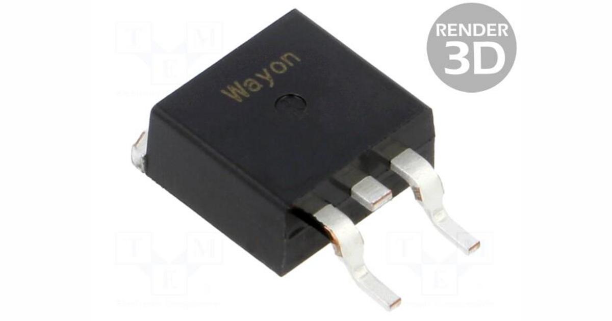 WAYON Transistor: P-MOSFET | unipolar | -40V | -25A | Idm: -100A | 33W ...
