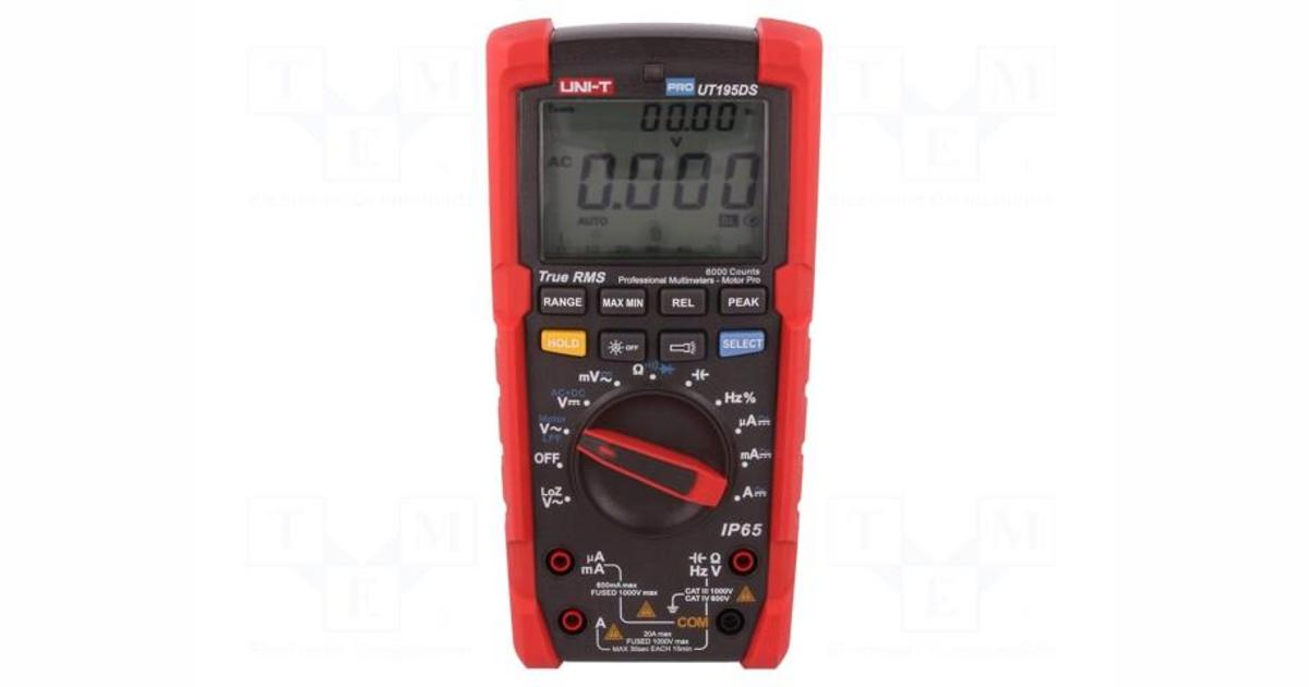 UNI-T Digital multimeter | LCD (6000),bargraph,with a backlit | 0÷40°C ...