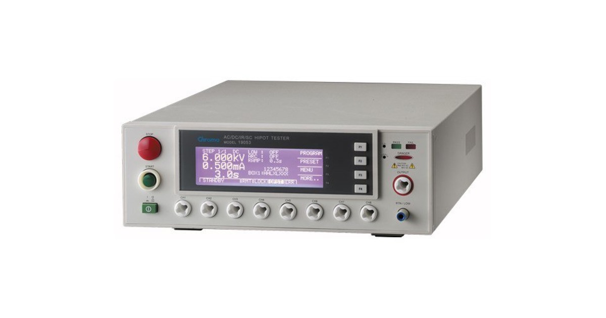 Chroma Hipot Tester (AC/DC/IR/4CH SCAN) | Hinnavaatlus - hinnavõrdlus ...