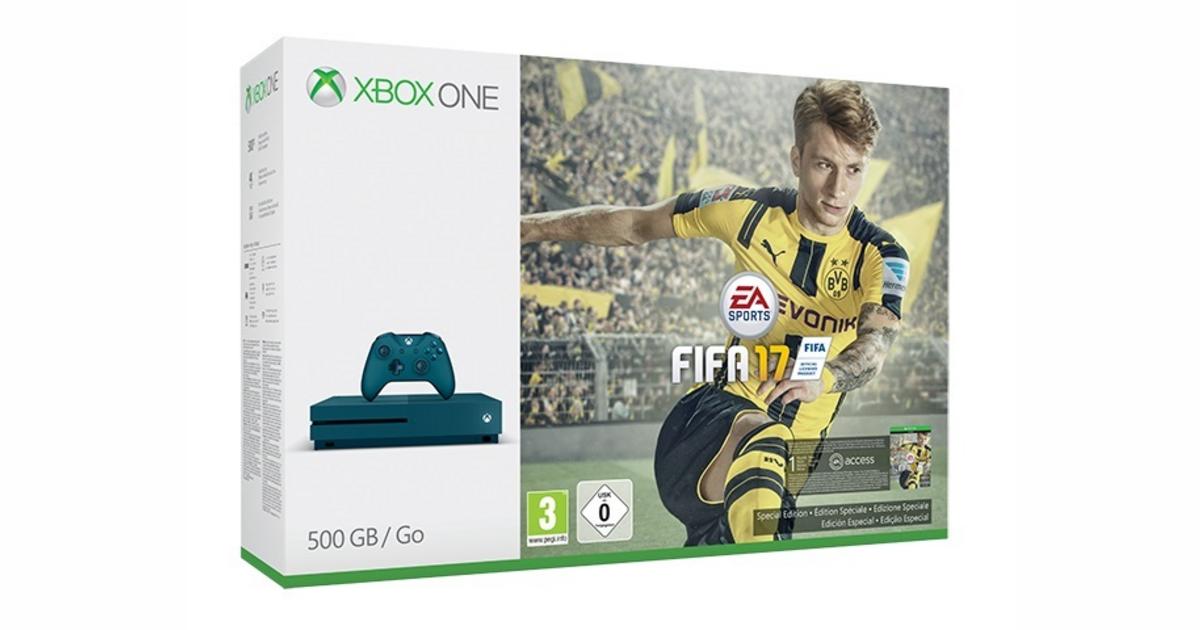 Microsoft S Deep Blue Special Edition konsool (500GB) + FIFA 17 ...
