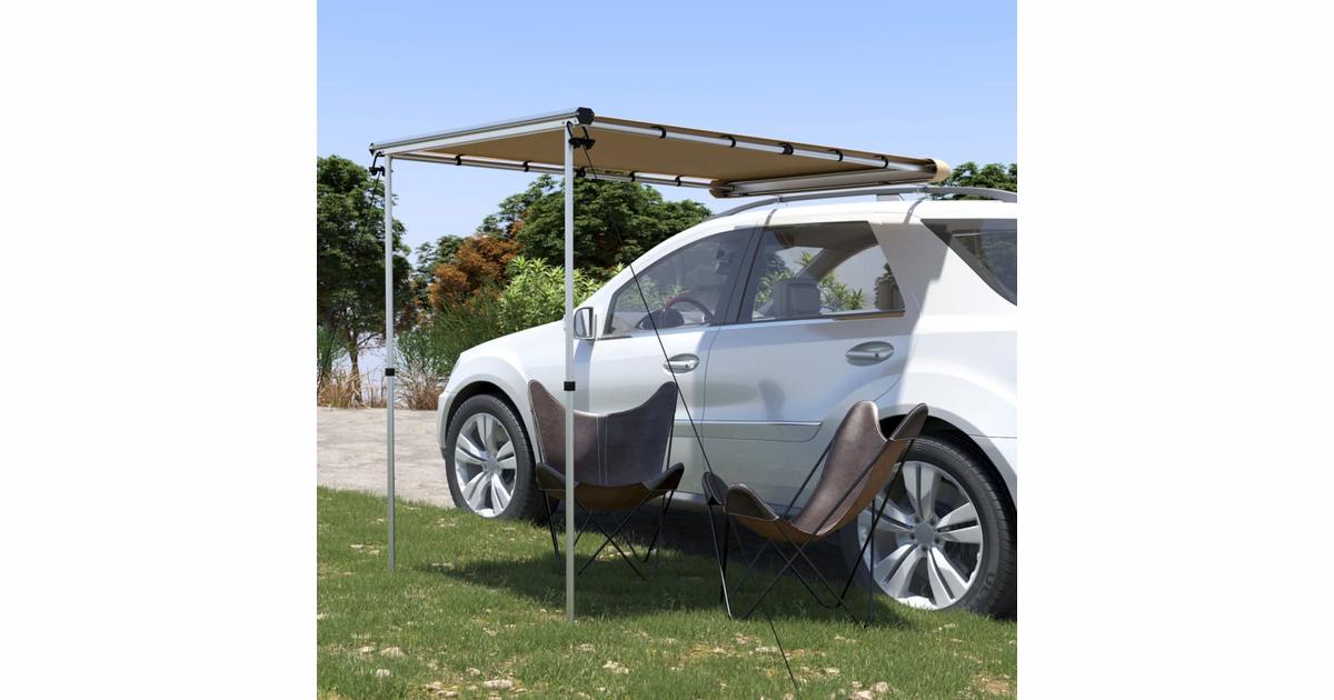 vidaXL matkaauto ja haagissuvila varikatus 1,2 x 2 x 2,15 m, beež ...