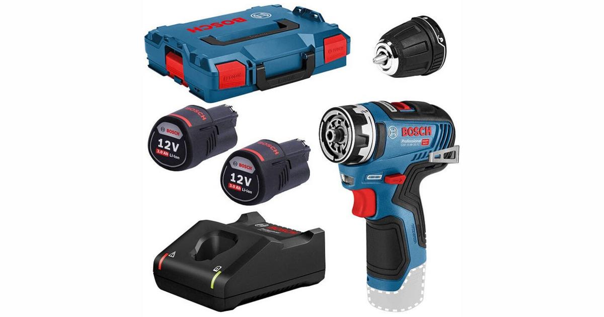 Bosch Akutrell GSR 12V-35 FC Professional, 12V, 2x3Ah, L-BOXX ...