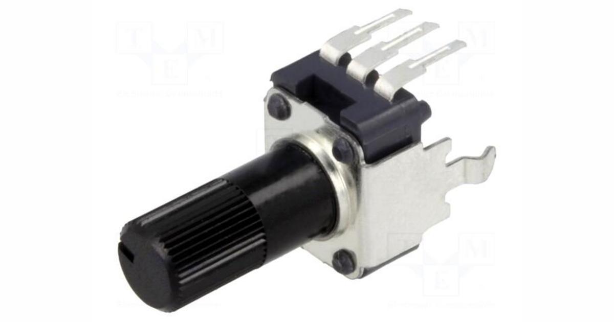 ALPS Potentiometer: shaft | balance,single turn,vertical | 10kΩ | ±20% ...