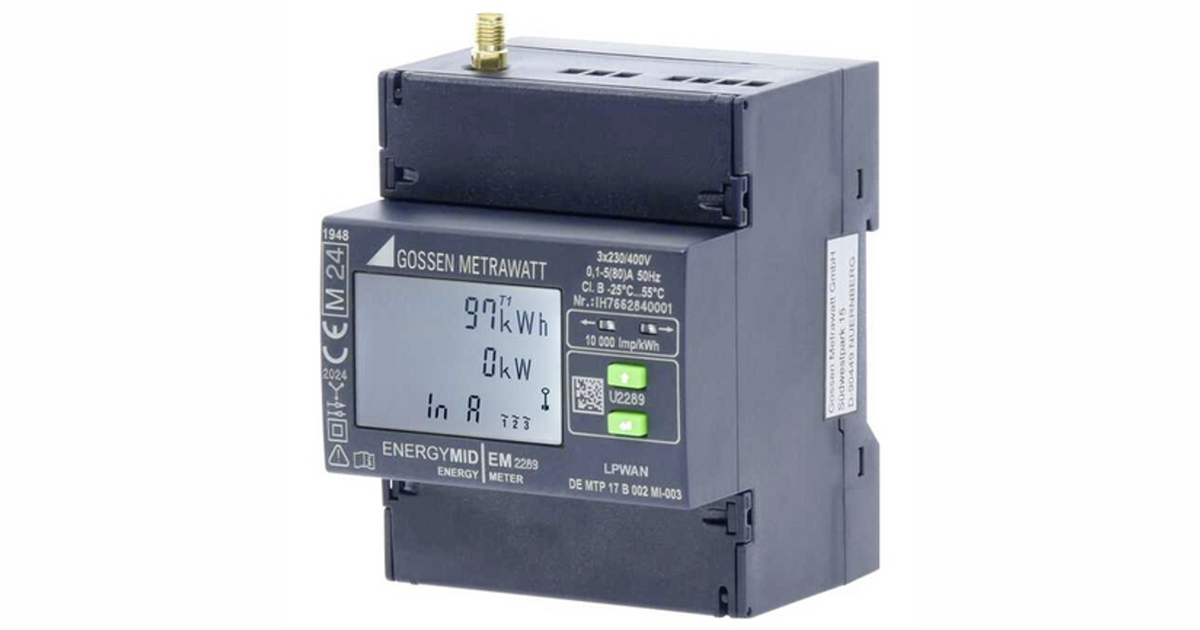 Gossen Metrawatt Em2289 Electricity Meter (3-Phase) 80 A Mid-Approved ...