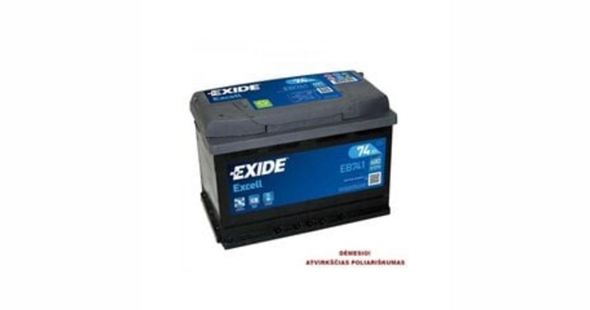 Exide Aku Excell EB741 74Ah 680A (+ vasak) | Hinnavaatlus ...