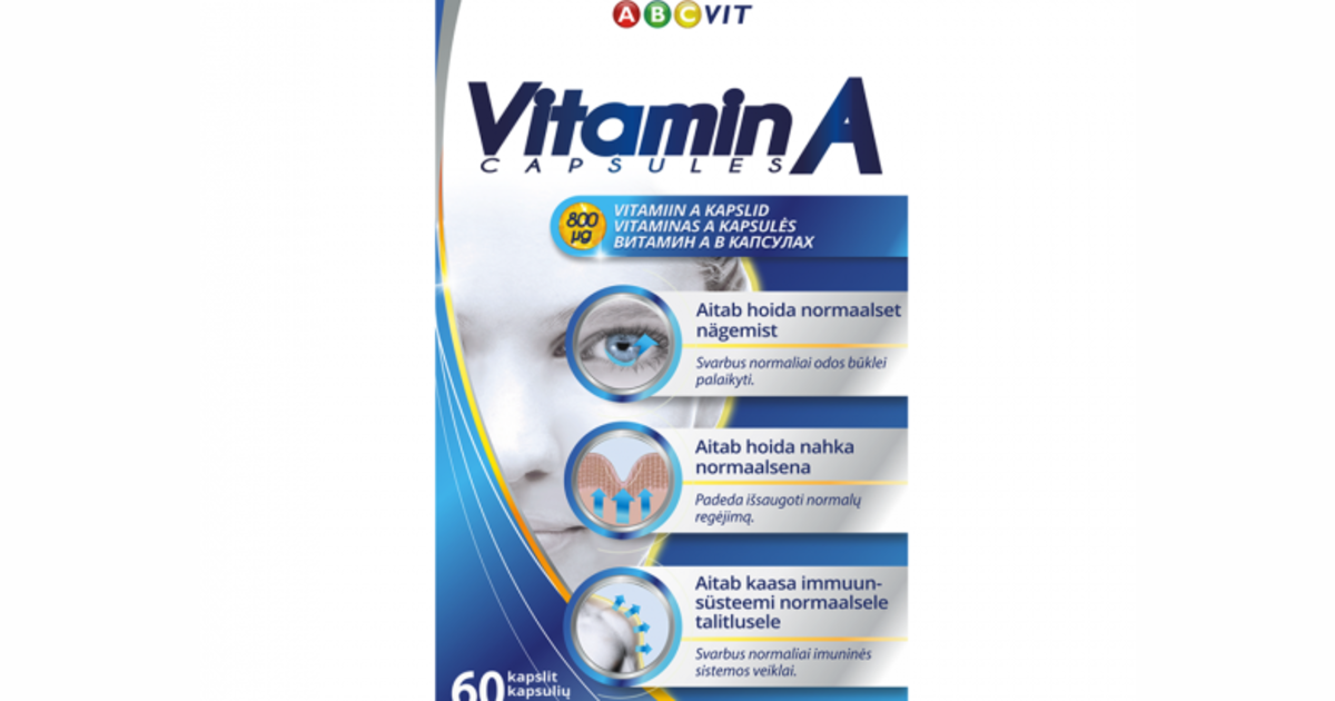 ABCVIT ABCVIT A-VITAMIIN KAPSLID N60 | Hinnavaatlus - hinnavõrdlus- ja ...