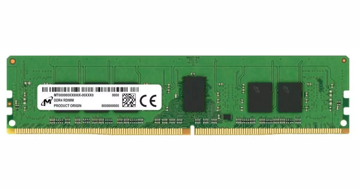 Micron RDIMM DDR4 8GB 1Rx8 3200MHz PC4-25600 MTA9ASF1G72PZ-3G2R ...