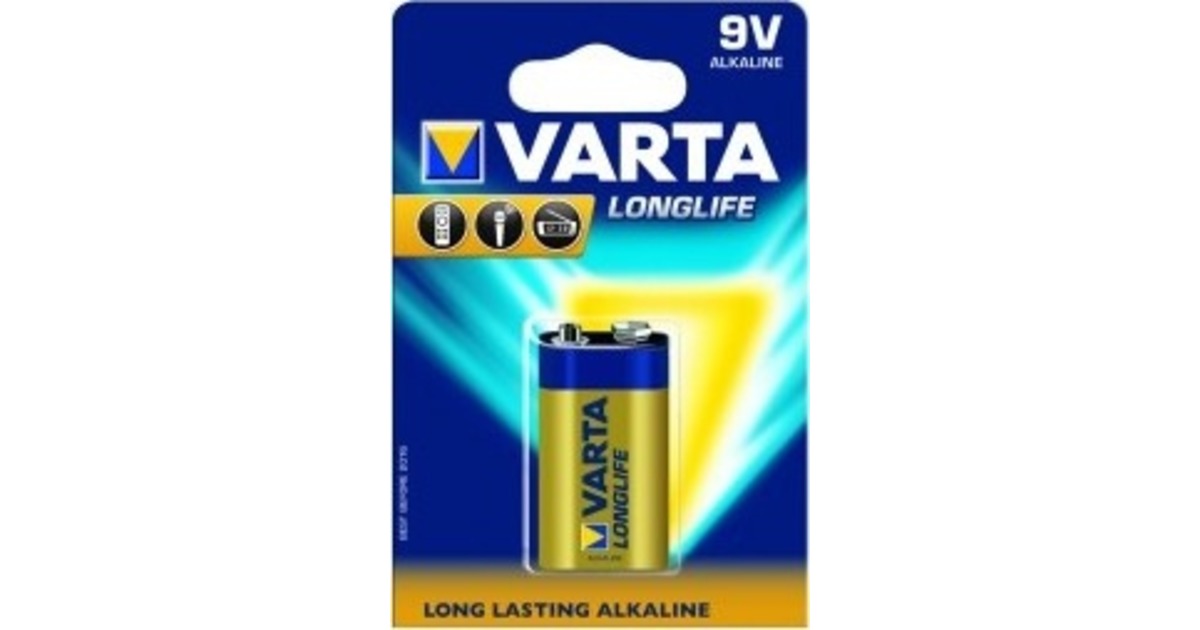Varta Patarei Alkaline Battery Hi-voltage 9V (typ6LR61)longlife 1szt | Hinnavaatlus ...