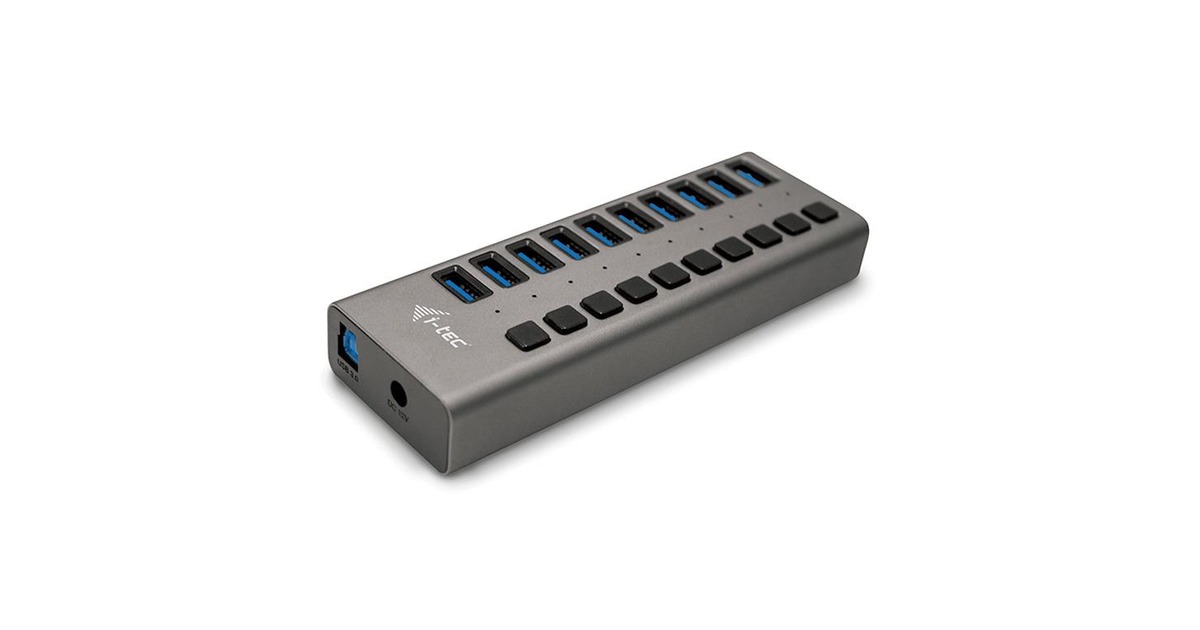 iTec USB-hub i-tec USB 3.0 Charging HUB 10 port + adapter 48W 10x USB 3 ...