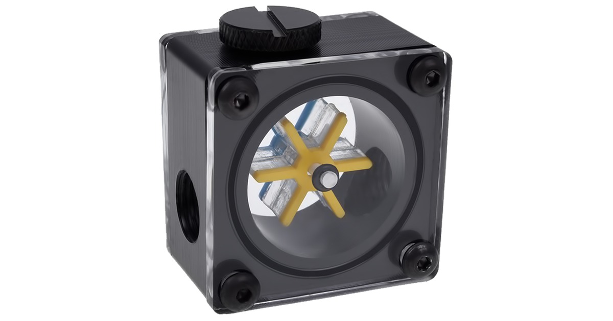 Alphacool Vesijahutus Eisfluegel flow indicator G1/4 square - acetal ...