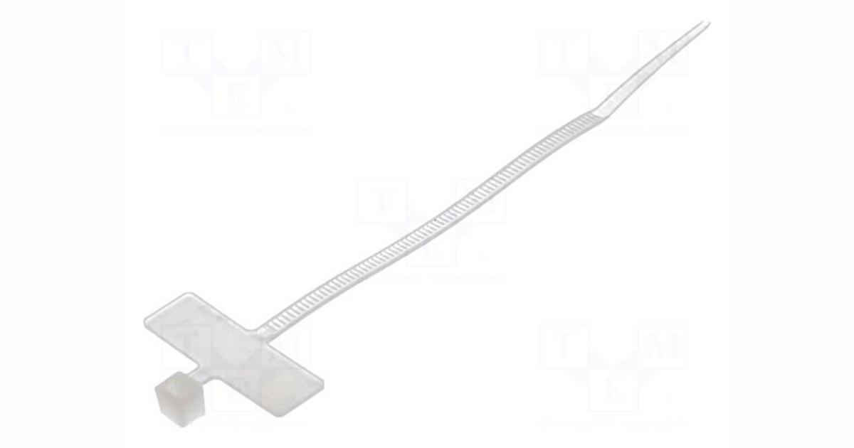 BM GROUP Cable tie | with label | L: 100mm | W: 2.5mm | polyamide | 80N ...