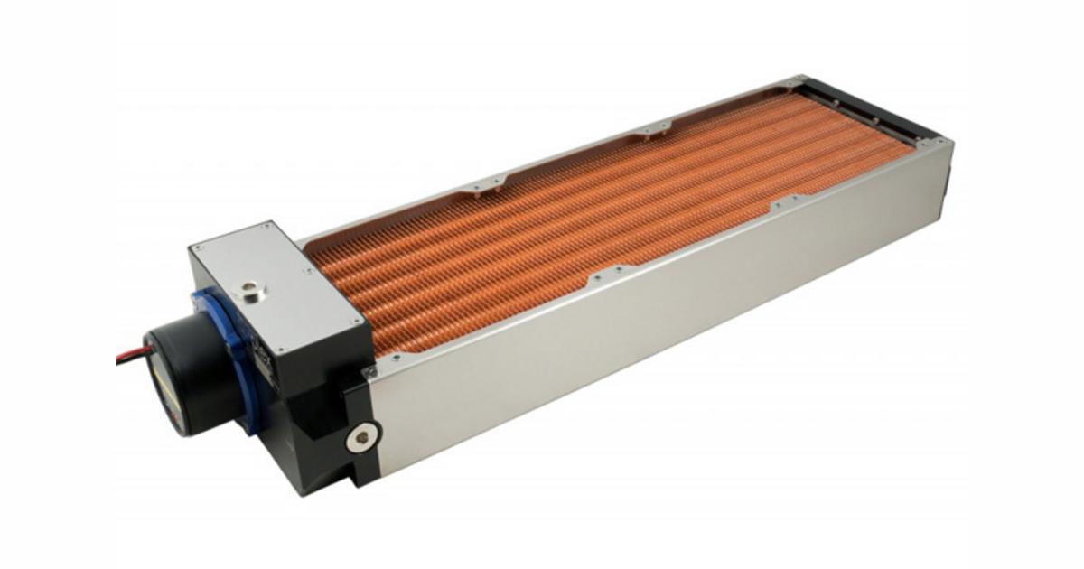 Aquacomputer airplex modularity system 420 mm, copper fins, D5 pump ...