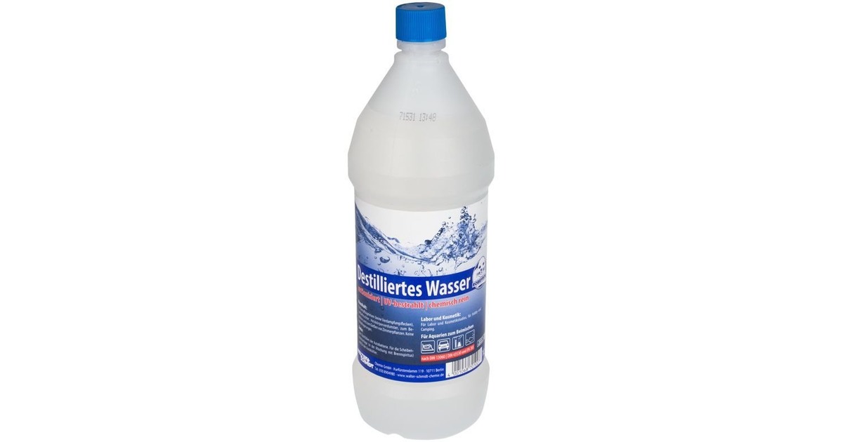 Vesijahutus Distilled water (DIN 13060, DIN 43530 & EN 285) - 1 Liter ...