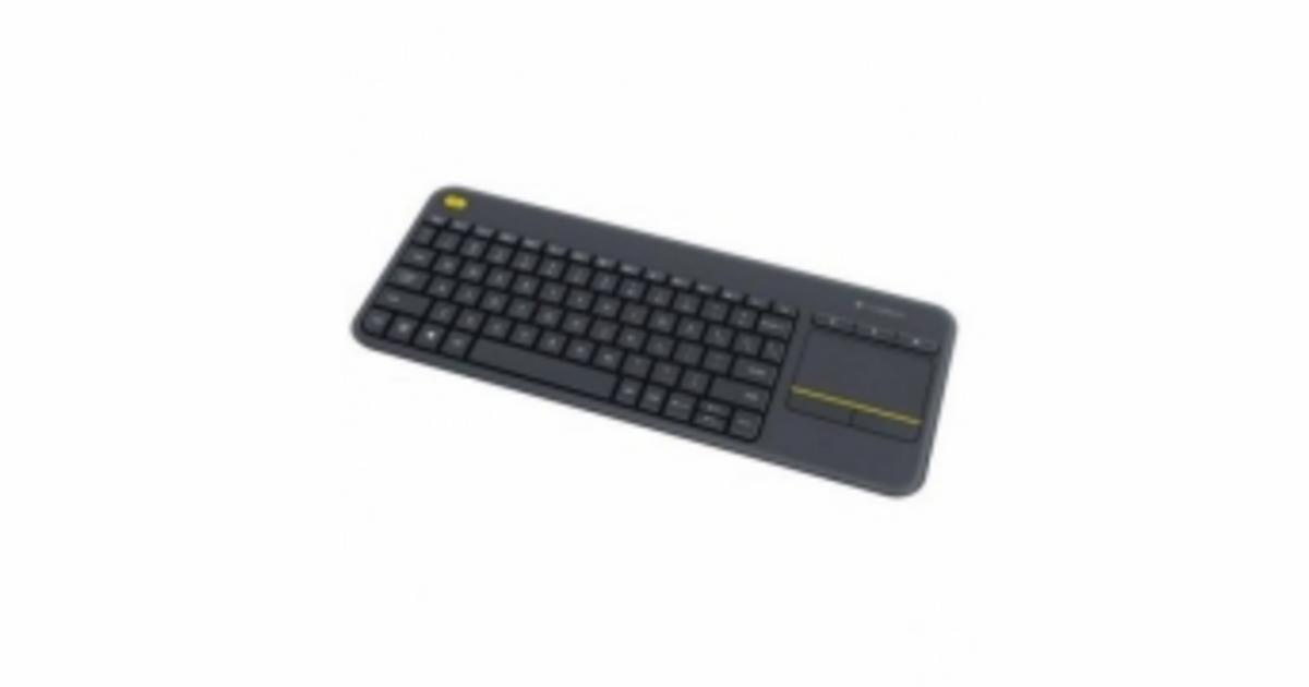Logitech K400 Plus RF Wireless QWERTY Spanish black keyboard (920 ...