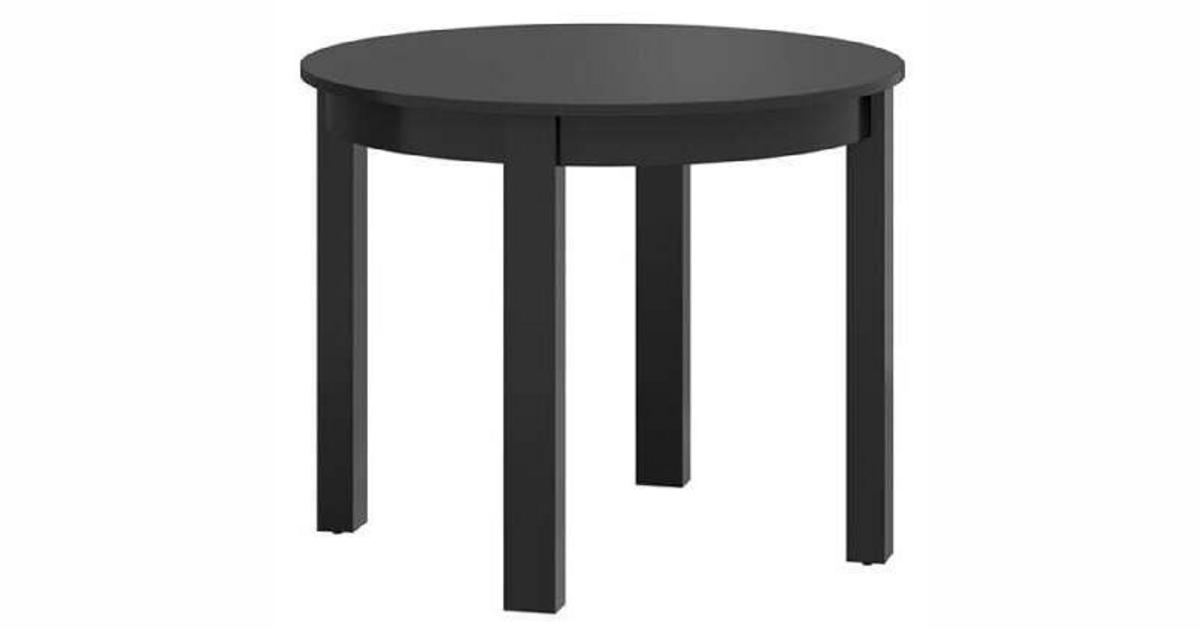 Black Red White Söögilaud pikendatav Bernardin, must, 95 - 195 cm x 95 ...