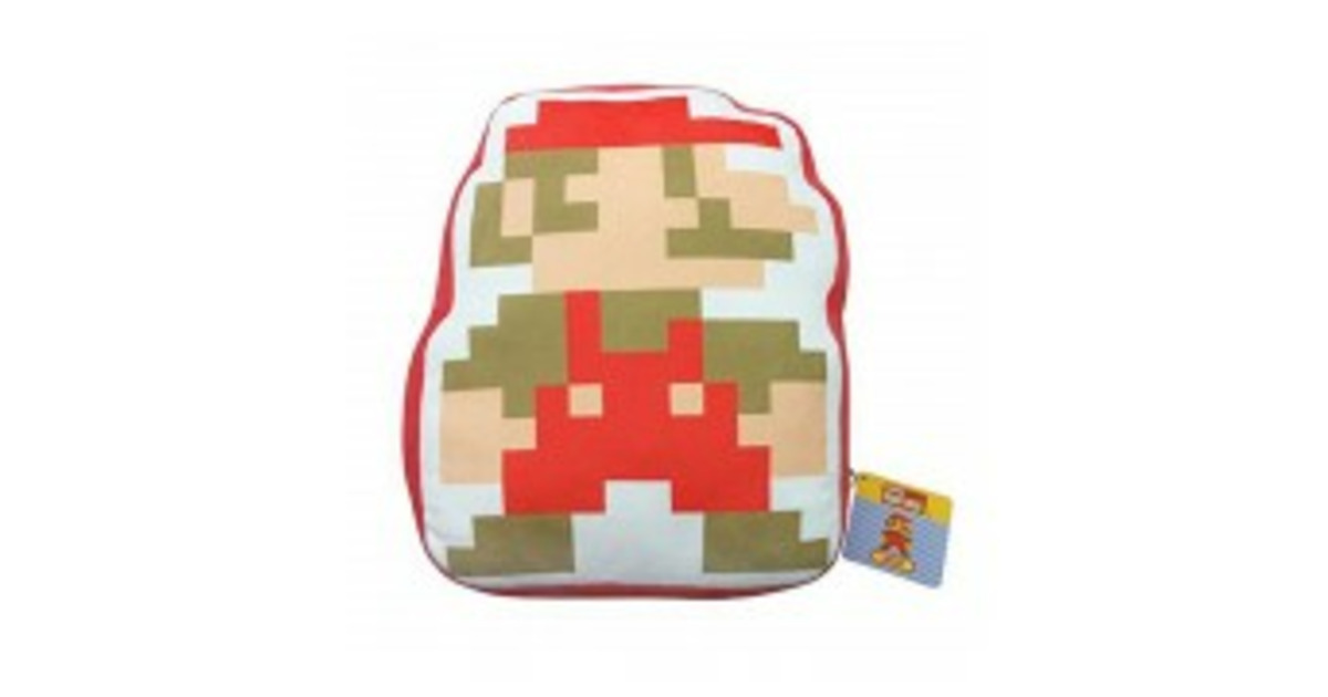 Nintendo Super Mario Bros. - 8-Bit Mario Plush Pillow Red, 14 ...