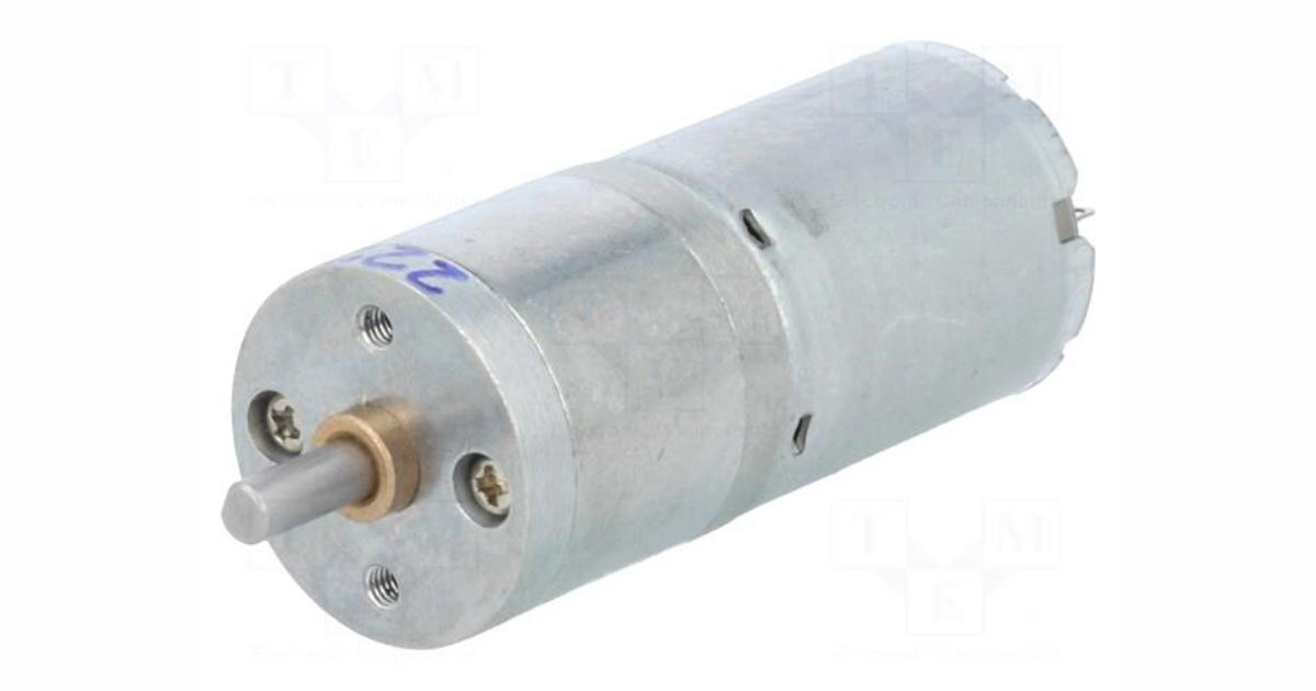 Pololu Motor: DC | with gearbox | LP | 12VDC | 1.1A | Shaft: D spring ...