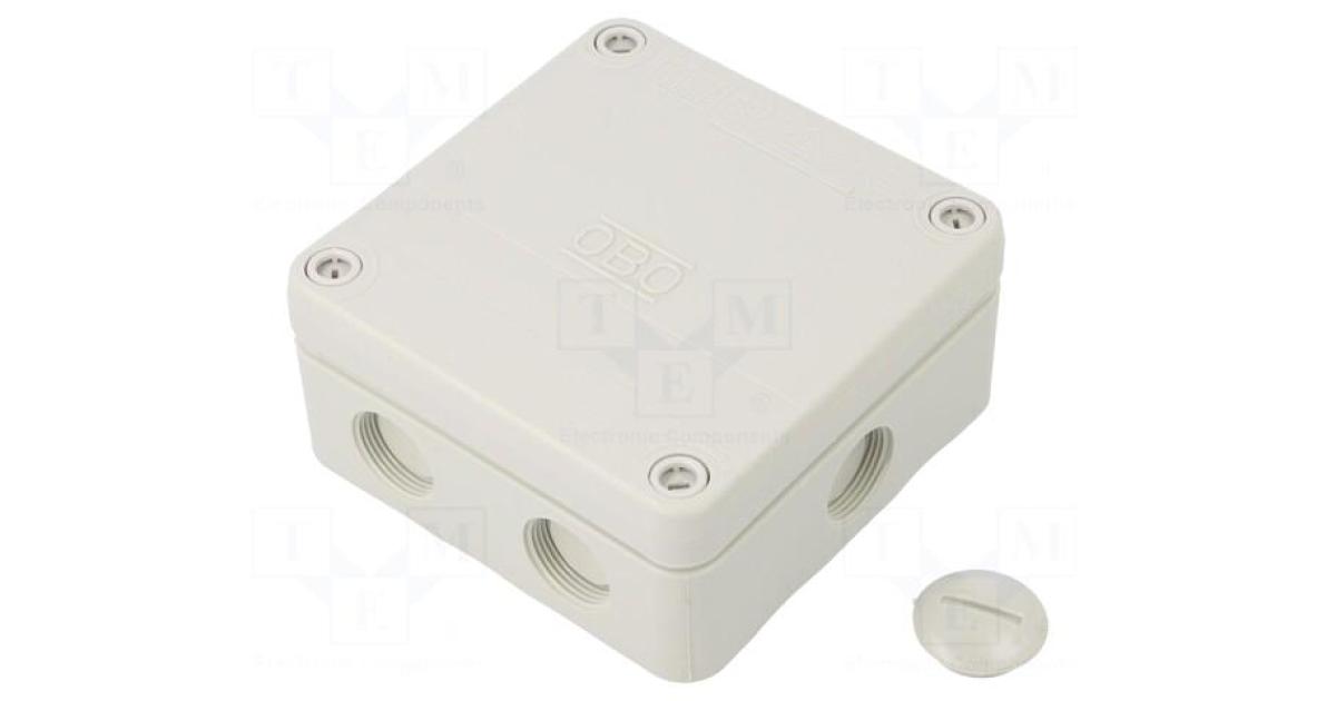 Obo Bettermann Enclosure: junction box | X: 110mm | Y: 110mm | Z: 51mm ...