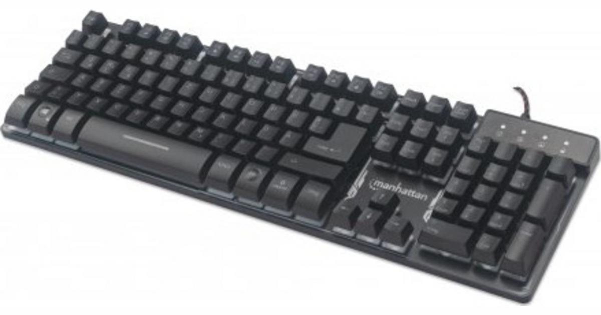 Manhattan USB-Gaming keyboard with LEDs and a metal base (178457 ...