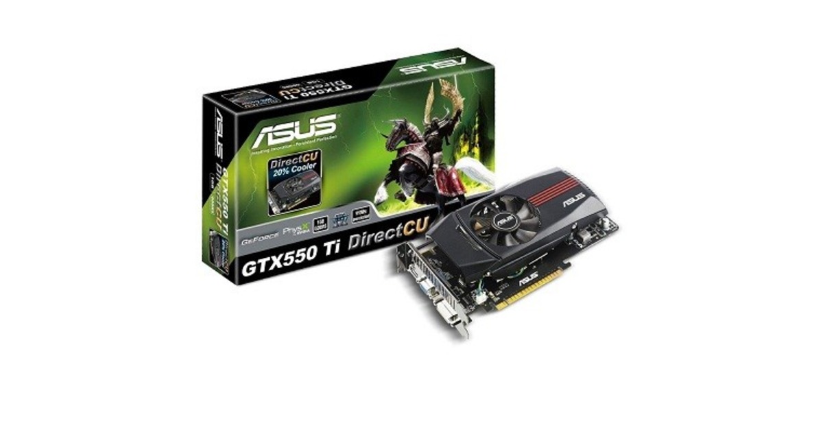 Asus GeForce 500 series ENGTX550 Ti DC DI 1GD5 1024MB GDDR5 PCI-E ...