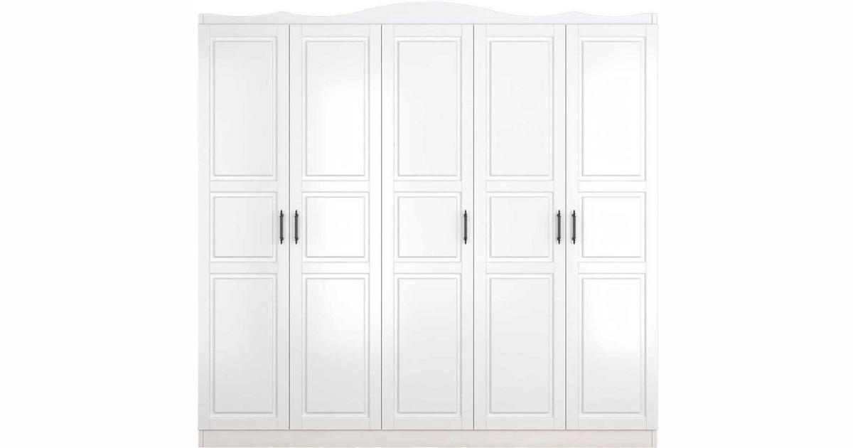 Kalune Design Riidekapp Bahar 605, valge, 50 cm x 175 cm x 188 cm ...