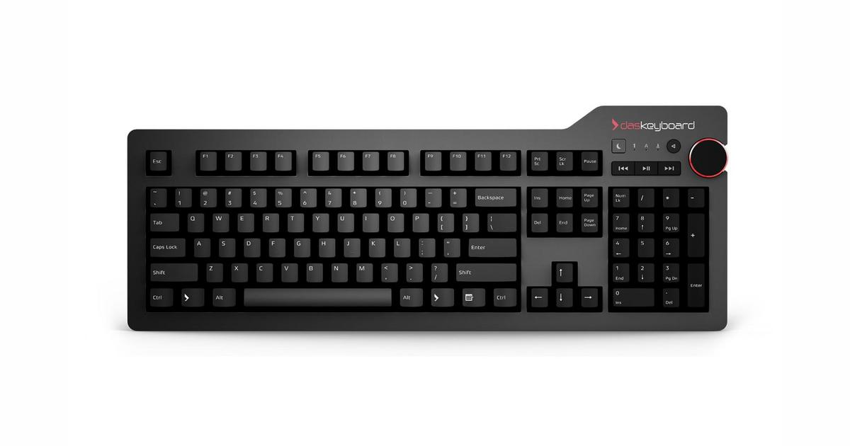 Das Keyboard 4 Professional, DE Layout, MX-Brown - black (DASK4MKPROSIL ...