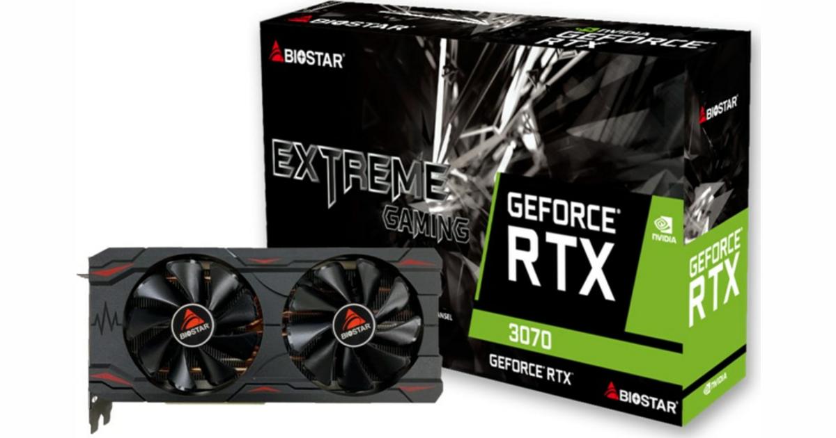 Biostar NVIDIA GeForce RTX 3070 8 GB | Hinnavaatlus - hinnavõrdlus- ja ...