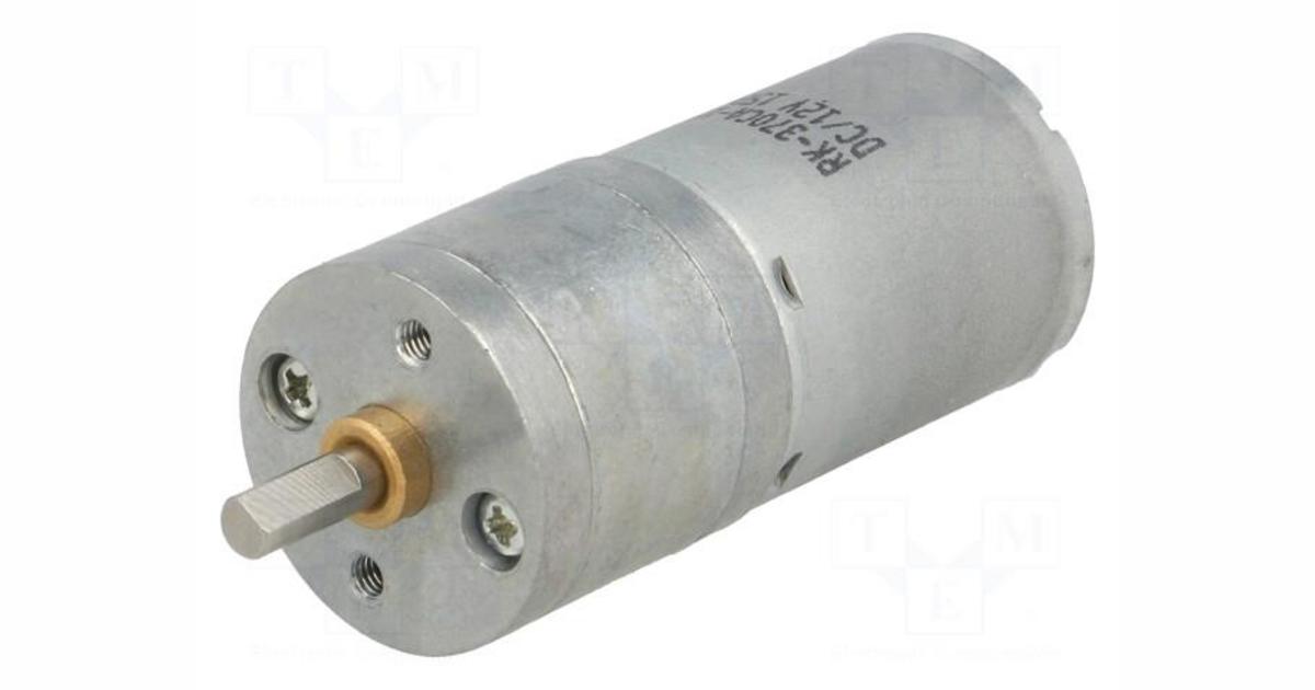 Pololu Motor: DC | with gearbox | Medium Power | 12VDC | 2.1A | Shaft ...