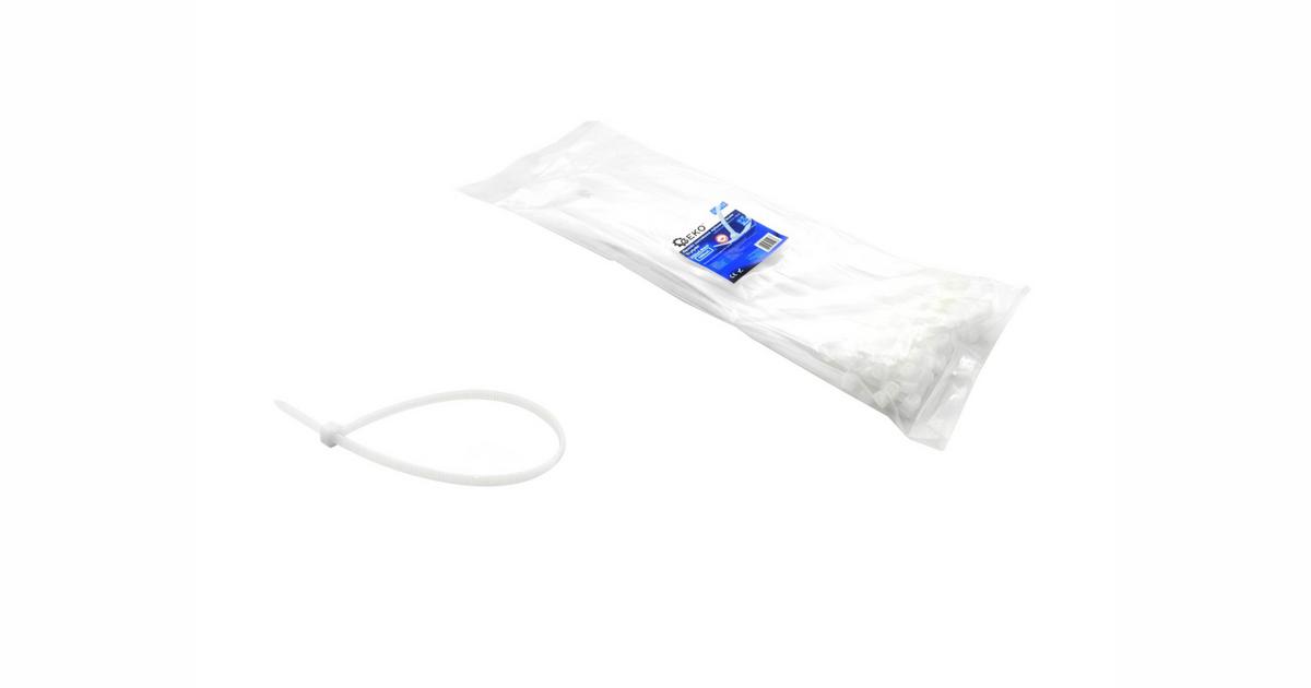 Geko Neilona kabeļi 300x4.8mm, balti ar UV filtru, izturīgi (-40°C līdz ...