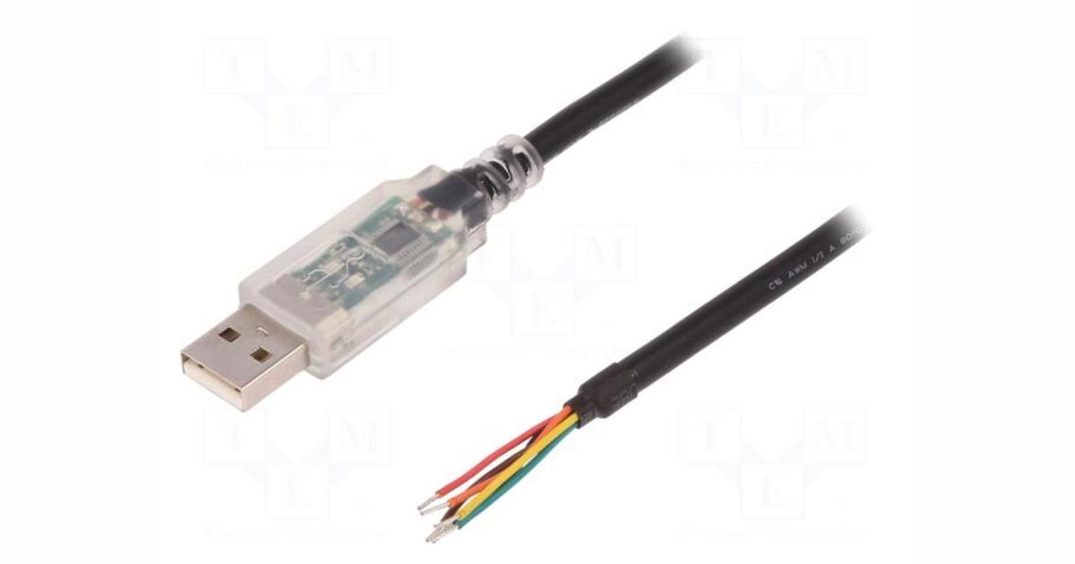 FTDI Module: cable integrated | RS232,USB | USB A | V: lead | 1.8m | 3 ...
