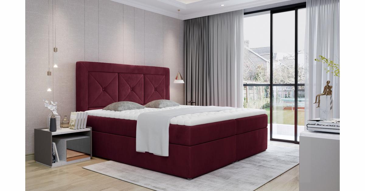 Eltap Voodi kahekohaline kontinentaalne Idris Mat Velvet 68, 180 x 200 ...