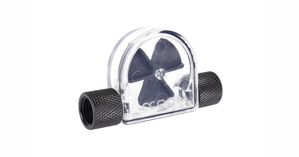 Alphacool Eisfluegel flow indicator black G1/4 inner thread - Acryl ...