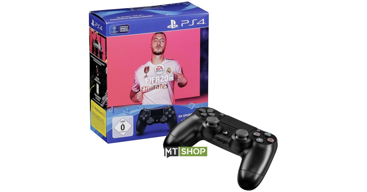 Sony Playstation PS4 Controller Dual Shock black incl. FIFA 20 ...
