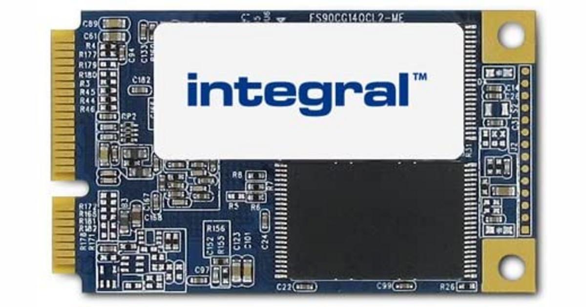Integral SSD 128GB mSATA, Read/Write up to 500/400MBs, JEDEC MO-300 ...