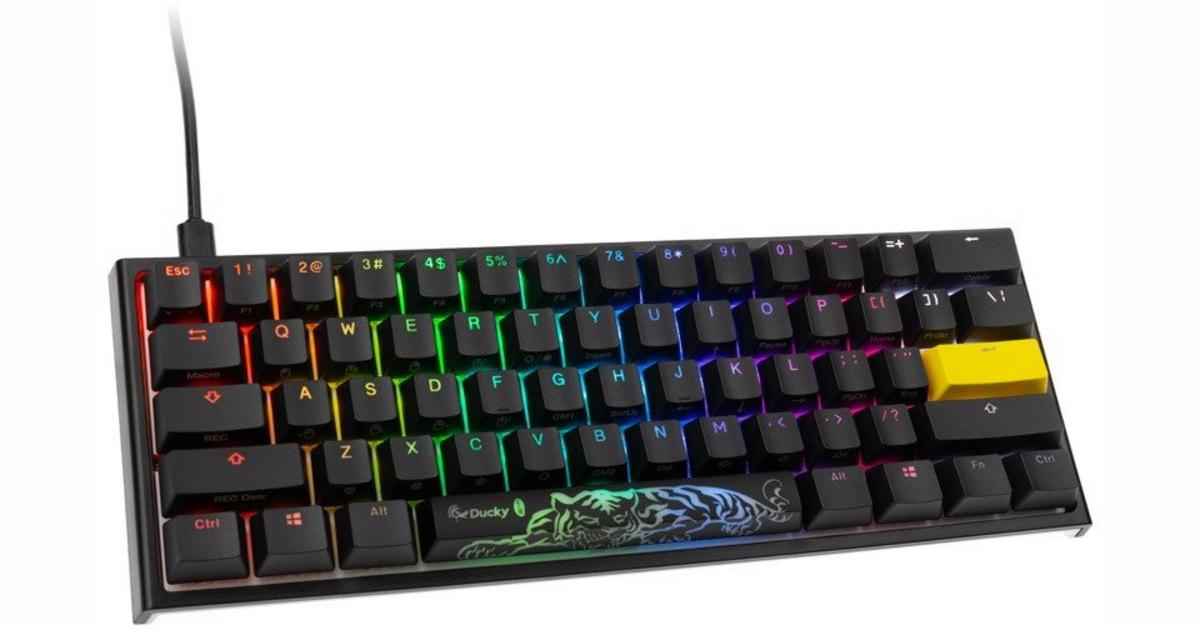 Ducky One 2 Pro minimänguklaviatuur, RGB LED Kailh pruun (USA ...