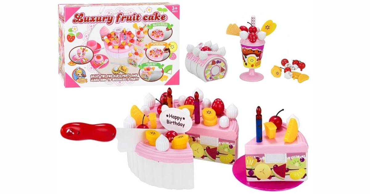Lean Toys Mänguköögi tarbed Luxury Fruit Cake LT1513, mitmevärviline ...