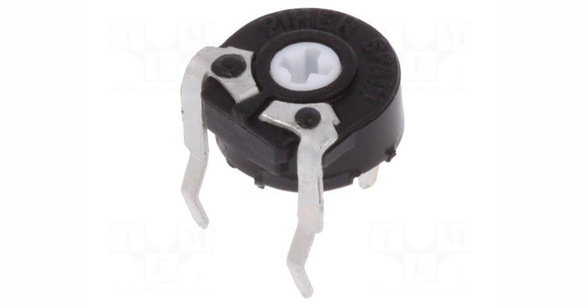 Piher Potentiometer: mounting | single turn,horizontal | 1kΩ | 100mW ...