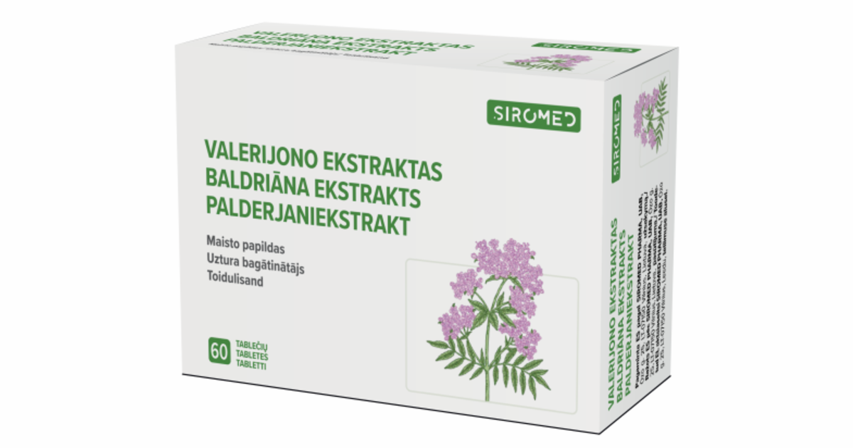 SIROMED Valerian ekstrakt N60 | Hinnavaatlus - hinnavõrdlus- ja IT ...